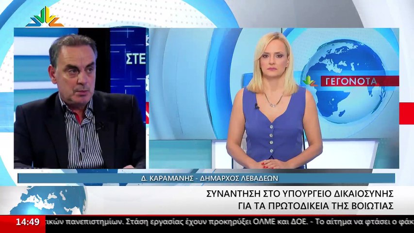 Ο Δήμαρχος Λεβαδέων, Δημήτρης Καραμάνης στο STAR - STAR Κεντρικής Ελλάδας