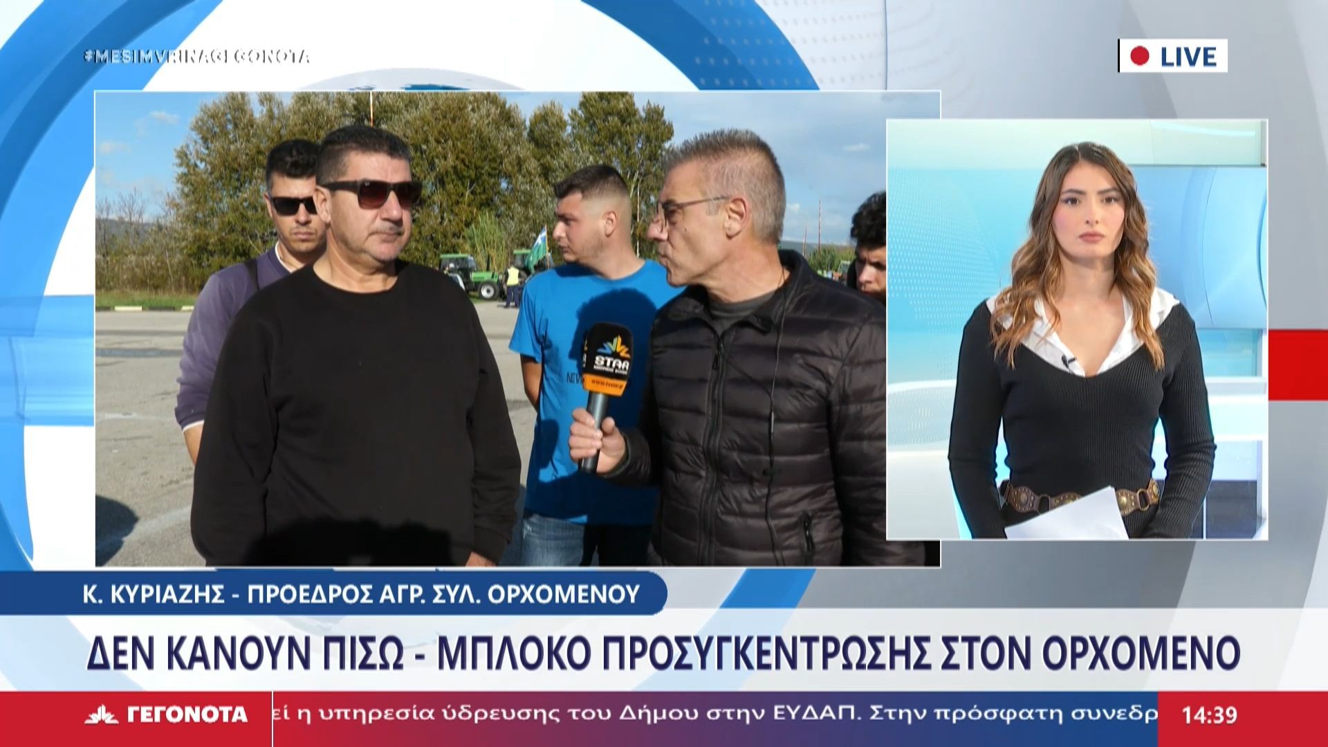 Ο Πρόεδρος Αγροτικού Συλλόγου Ορχομενού, Κ. Κυριαζής στο STAR - STAR ...